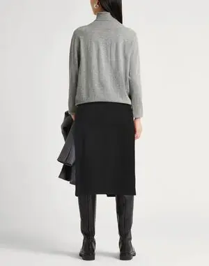 Max Mara Solid Color Elastic Waist Midi Skirt