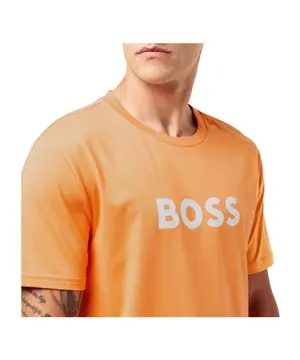 Hugo Boss Bright Orange Crewneck Shortsleeve Top