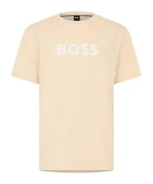 Hugo Boss Light Apricot Crewneck Shortsleeve Top - No