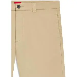 Hugo Boss Tailored Stretch Cotton Trousers - No