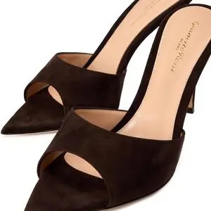 GIANVITO ROSSI Minimalist Heeled Slide Sandals