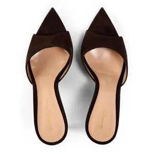 GIANVITO ROSSI Minimalist Heeled Slide Sandals