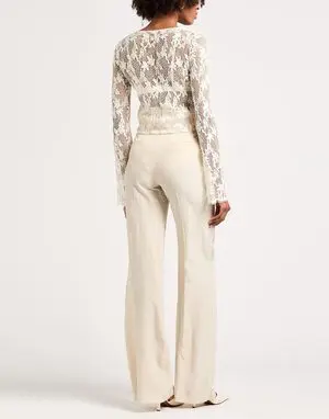 Sportmax Wide-leg Trousers With Crystal Embellishments