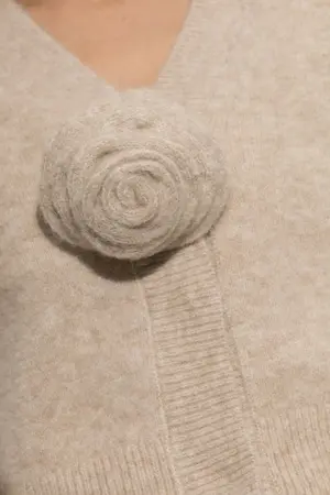 ROTATE BY BIRGER CHRISTENSEN Knit Flower Cardigan