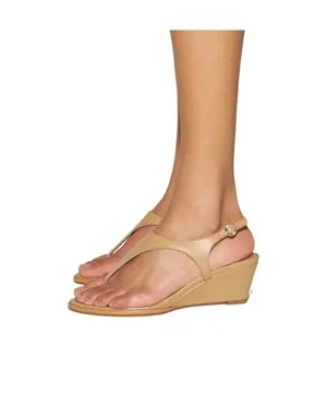 AeydĒ Solid Color Wedge Heeled Sandals