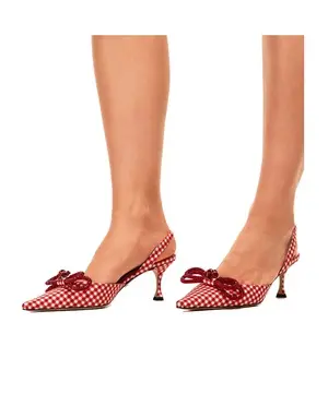 MACHMACH Polka Dot Slingbacks