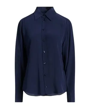 Dolce & Gabbana Solid-colored Chiffon Shirt - Blue