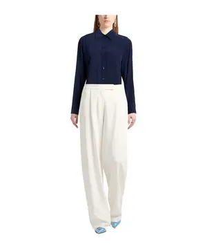 Dolce & Gabbana Solid-colored Chiffon Shirt