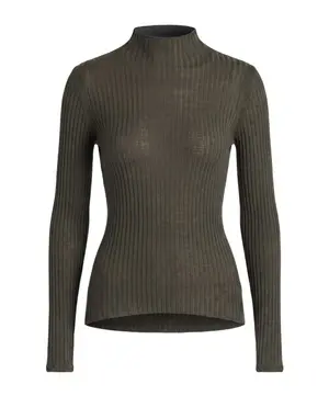 Patrizia Pepe Ribbed Long-sleeve Sweater - Green