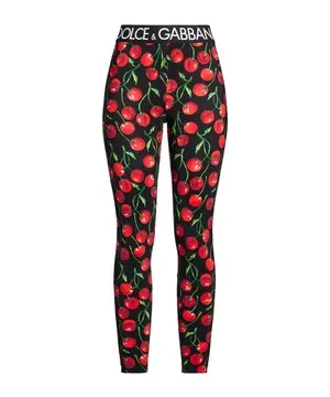 Dolce & Gabbana Multi-colored Stretch Pants - Black