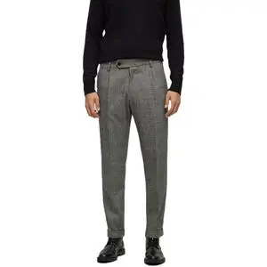 Hugo Boss Plaid Tailored Trousers