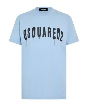 Dsquared2 Cotton Shortsleeve Tshirt - Blue