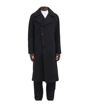 Masnada Long-sleeved Coat - Black