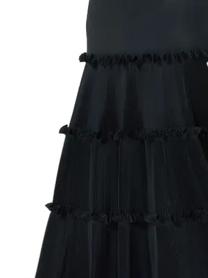 Blumarine Ruffle Detail Midi Skirt