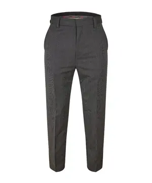 Hugo Boss Fineplaid Tailored Trousers - Grey