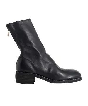 Guidi Zip-up Leather Boots - Black