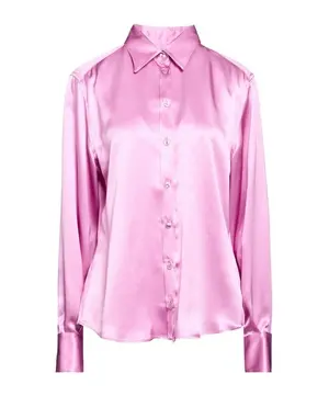 Dolce & Gabbana Solid-colored Satin Shirt - Pink