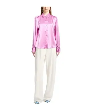 Dolce & Gabbana Solid-colored Satin Shirt
