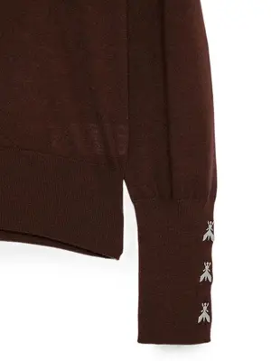 Patrizia Pepe Embellished Turtleneck Knit