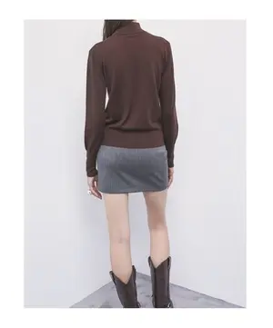 Patrizia Pepe Embellished Turtleneck Knit