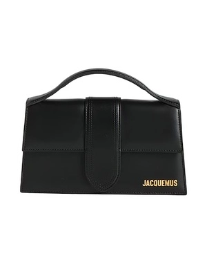 Jacquemus Medium Shiny Leather Shoulder Bag - Black