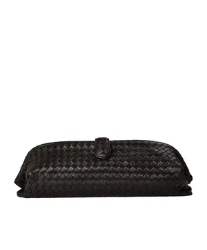 Bottega Veneta Solid Color Clutch - Black