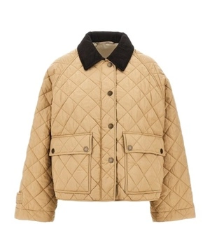 Max Mara Long-sleeved Padded Jacket - Beige