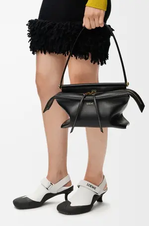 Loewe Small Whisker Bag In Glazed Calfskin