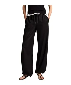 Vince Logo Casual Pants - Black