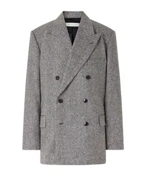 Dries Van Noten Double-breasted Blazer - Grey