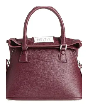MAISON MARGIELA Pebbled-leather Handbag - Red
