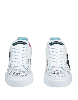 Dolce & Gabbana Multicolor Leather Low-top Casual Shoes