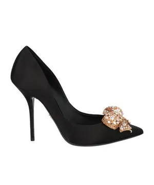 Dolce & Gabbana Satin Bow Thin-heeled Shoes