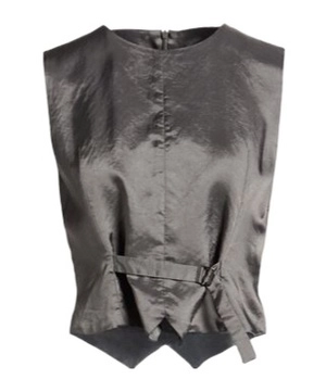 MAISON MARGIELA Sleeveless Waistcoat With Waist Tie Detail