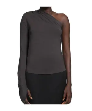 THOM KROM One-shoulder Draped Top
