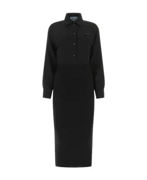 Prada Long-sleeved Shirt Dress