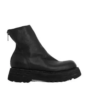 Guidi Zippered Calf Leather Boots - Black