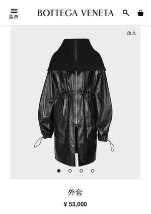 Bottega Veneta Funnel Neck Coat
