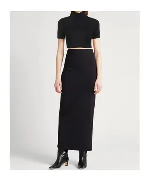 Max Mara Short Sleeve Turtleneck Top