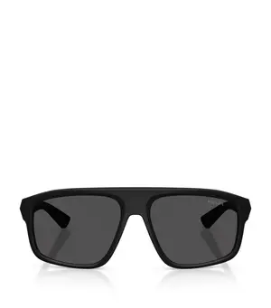 Prada Irregular Sunglasses - Black