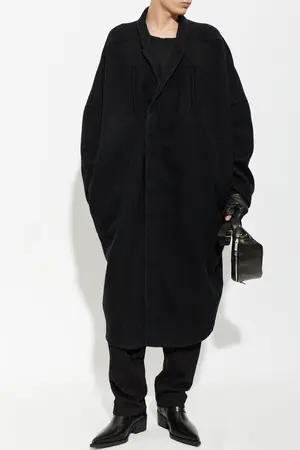 Rick Owens Leather Ankle Boots ‘pointed Sliver