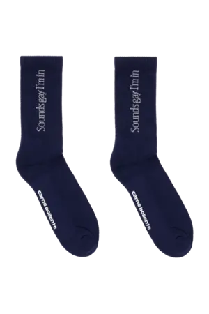 CARNE BOLLENTE Cotton Crew Socks With Logo