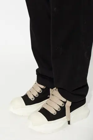 Rick Owens Jumbolace Abstract Low Sneaks - Black