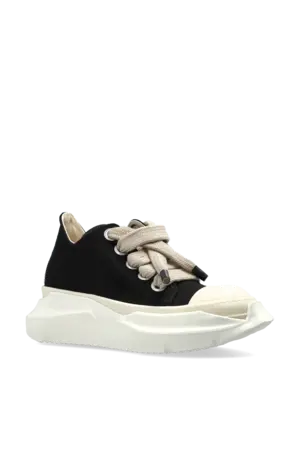 Rick Owens Jumbolace Abstract Low Sneaks - Black