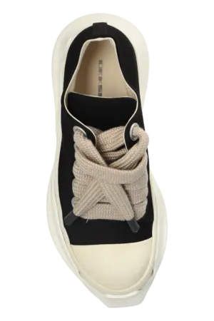 Rick Owens Jumbolace Abstract Low Sneaks - Black