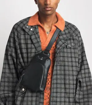 VIVIENNE WESTWOOD Leather Sling Cross-body Bag