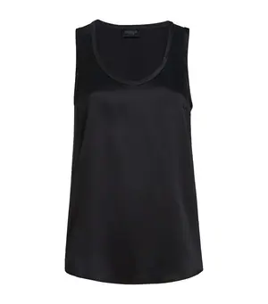 Brunello Cucinelli Stretch-silk Satin Tank Top