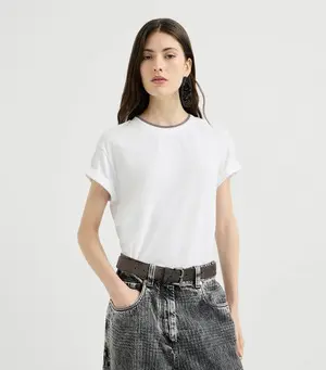Brunello Cucinelli Monili Detail T-shirt - White
