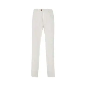 Brunello Cucinelli Cotton Gabardine Slim Leg Pants