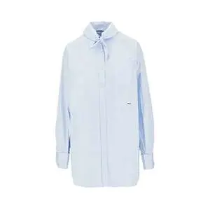 Prada Poplin Shirt With Scarf